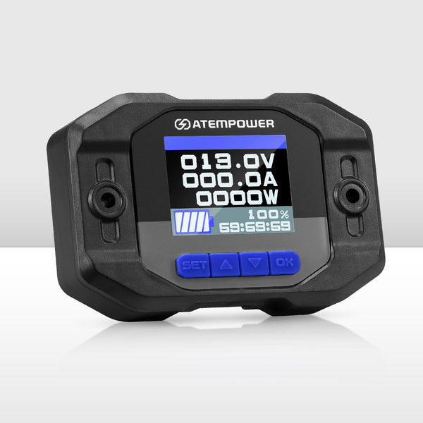 Atem Power Battery Monitor With Shunt High Low Voltage 500A Wire 12V B ...